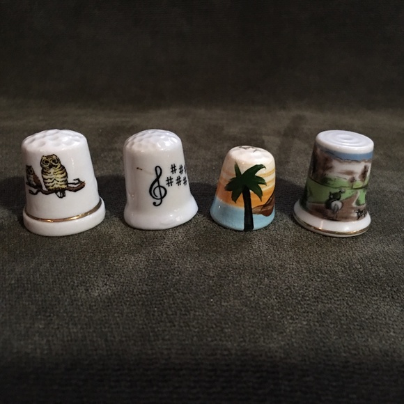 Art | Ceramic Thimble Collectible Set | Poshmark